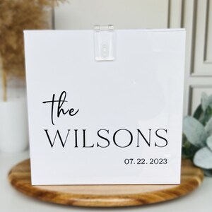 Wedding Card Box, Personalized Last Name Card Box, Card Holder, Wedding ...