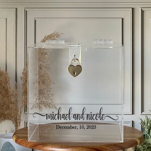 Wedding Card Box, Personalized Name Card Box, Event Card Holder ...