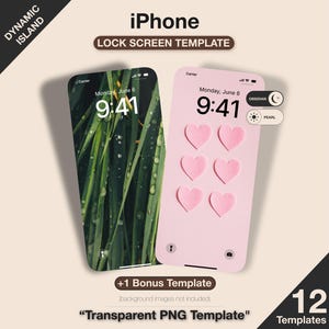 Personalized Lock Screen Template | High-quality Transparent Guide ...