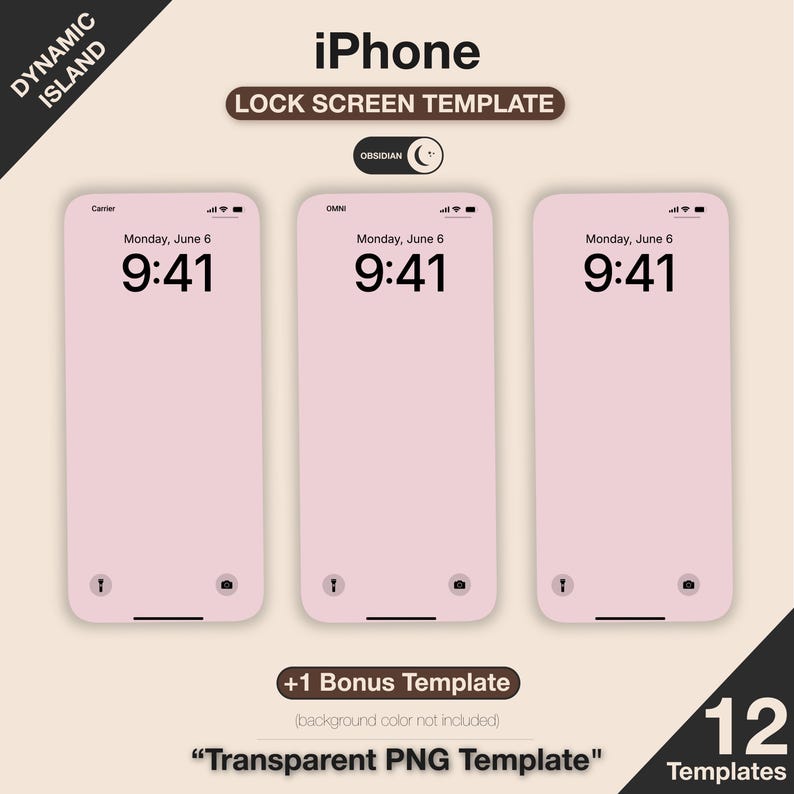 Personalized Lock Screen Template | High-quality Transparent Guide ...