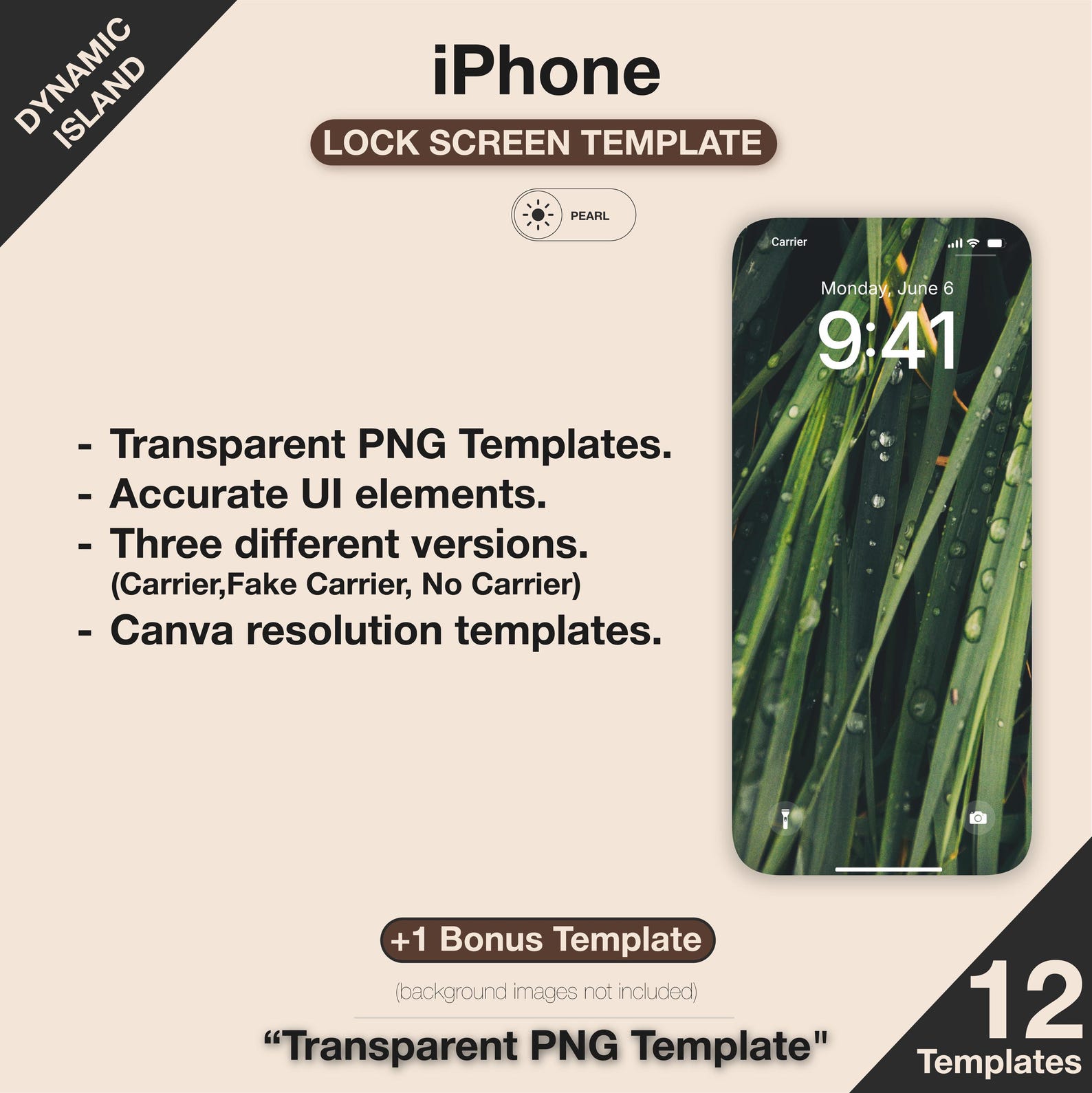 Personalized Lock Screen Template | High-quality Transparent Guide ...