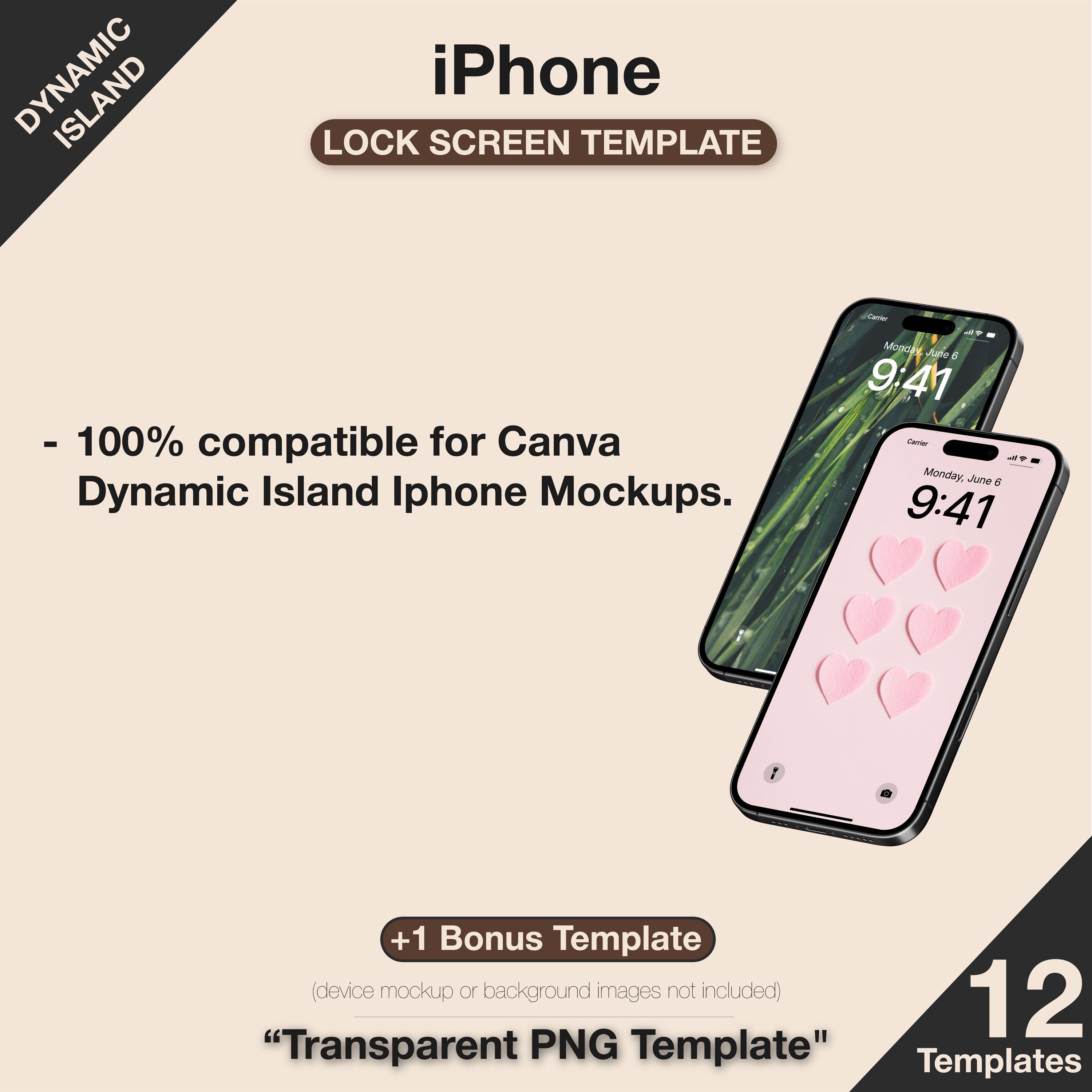 Personalized Lock Screen Template | High-quality Transparent Guide ...