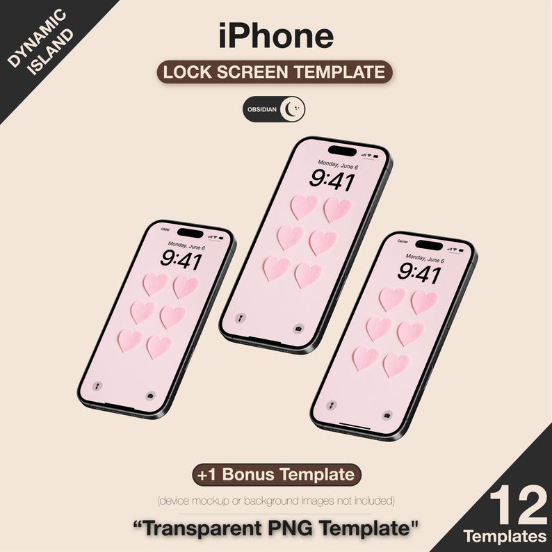 Personalized Lock Screen Template | High-quality Transparent Guide ...