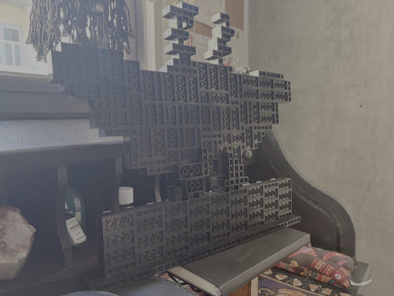Mothman Pixel Art Buildable Model - MOC - Etsy