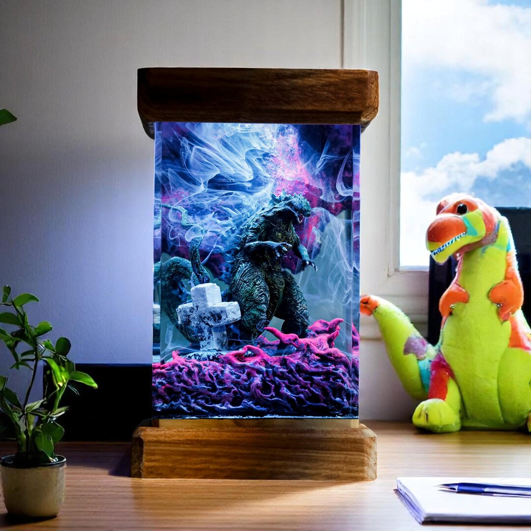 Massive Creature-inspired Night Light – Kaiju Resin Art Lamp Resin ...