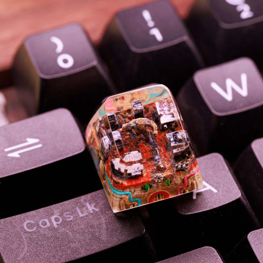 Giant Ape Warrior Keycap – Unique Handmade Resin Cap Jungle Titan ...