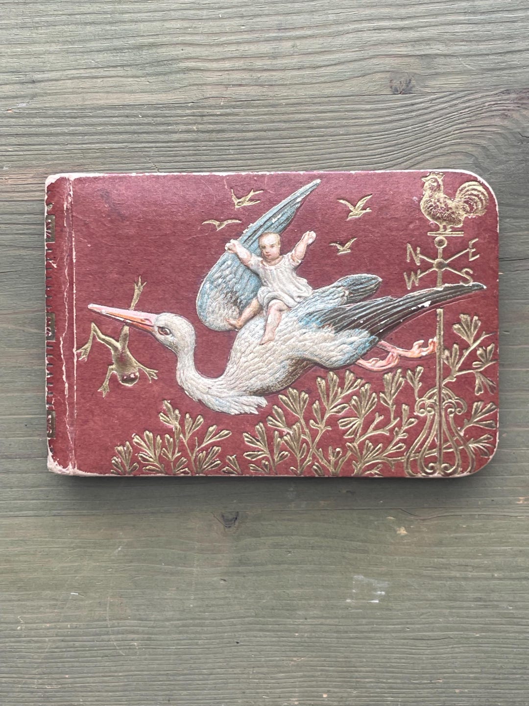 VICTORIAN // Antique Gold Embossed Autograph Book 1892 - Etsy
