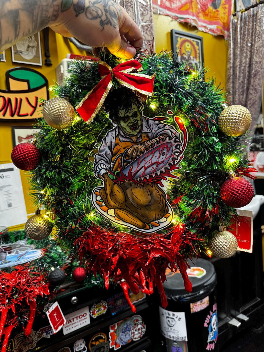 Wreath- Merry Slashmas - Leatherface ( Texas Chainsaw Massacre ...