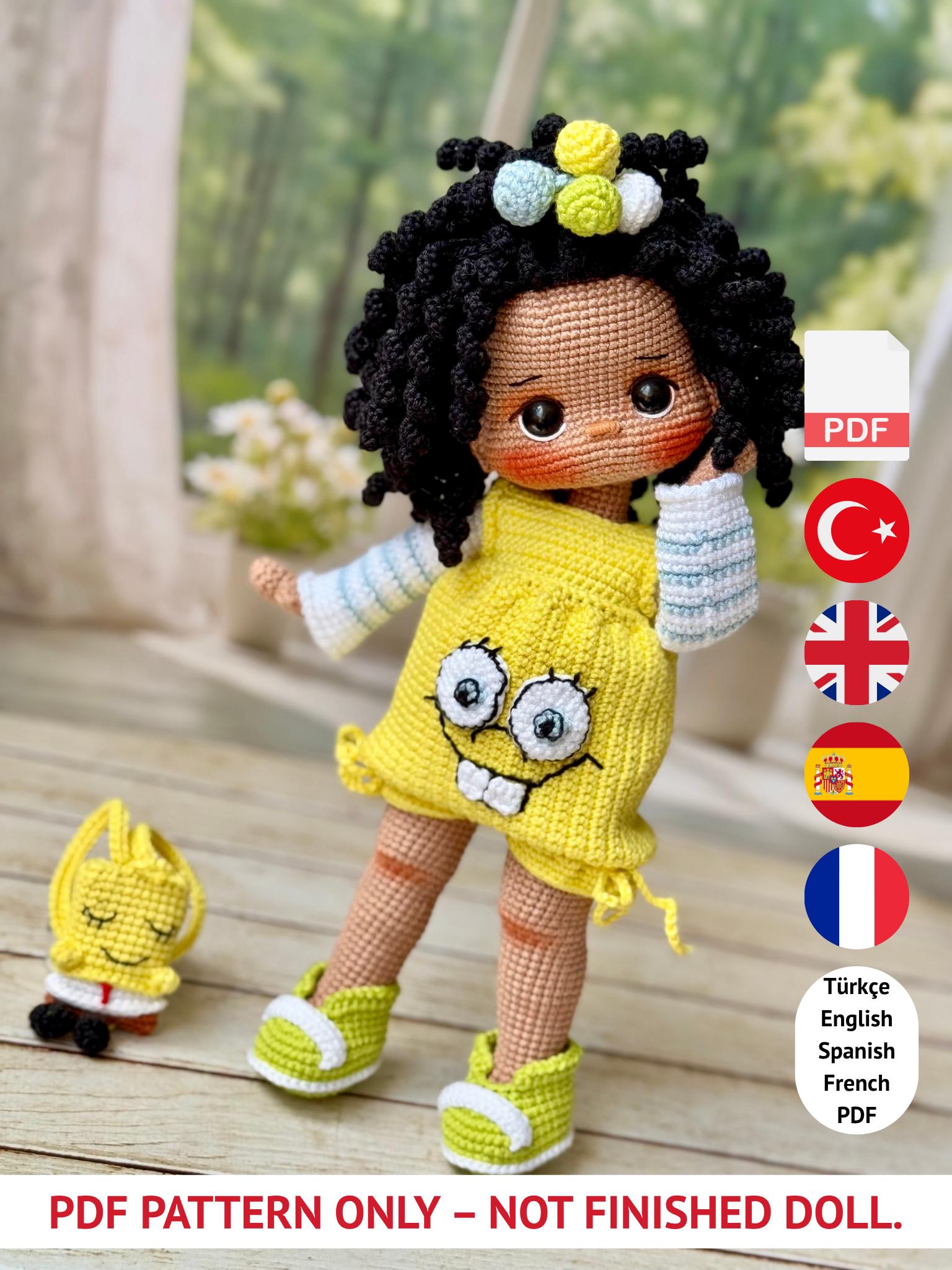 Crochet Doll Pattern: Lona Amigurumi Doll (PDF in English, Turkish ...