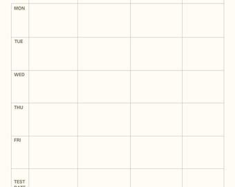 Digital & Printable Weekly Class Calendar for High School Teachers ...