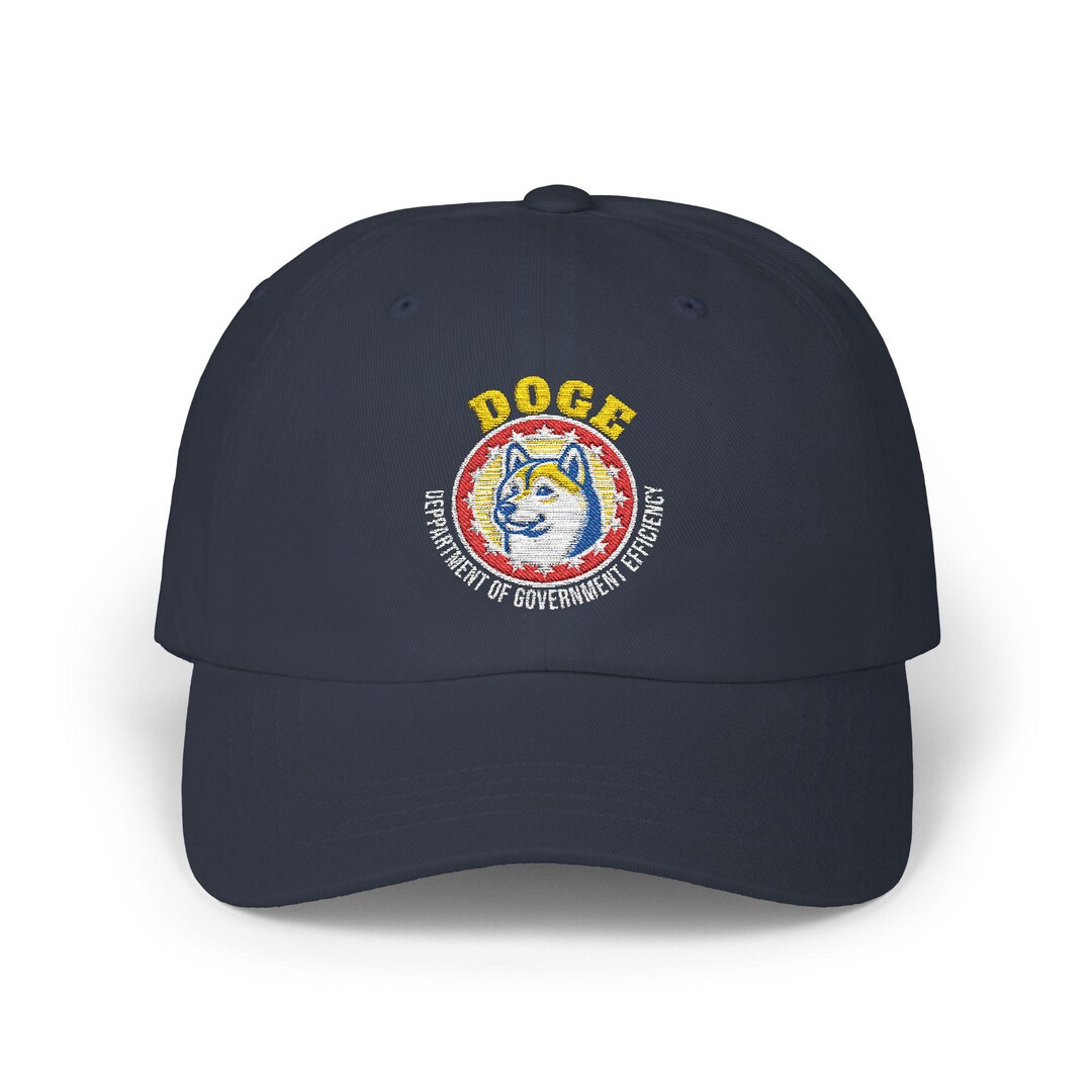 DOGE Hat, Embroidered Baseball Cap, Funny DOGE Hat, DOGE Adjustable ...