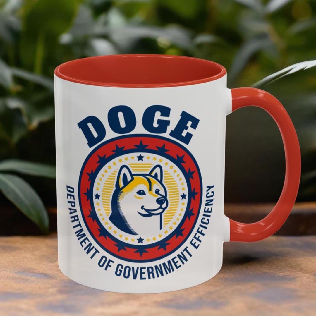 DOGE Department of Government Efficiency Mug Funny Coffee Cup for Dad ...