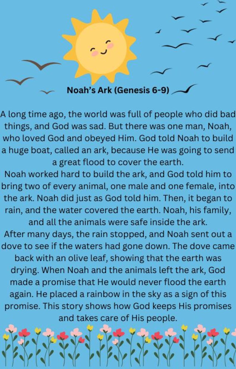 10 Inspiring Bible Stories for Kids - Etsy