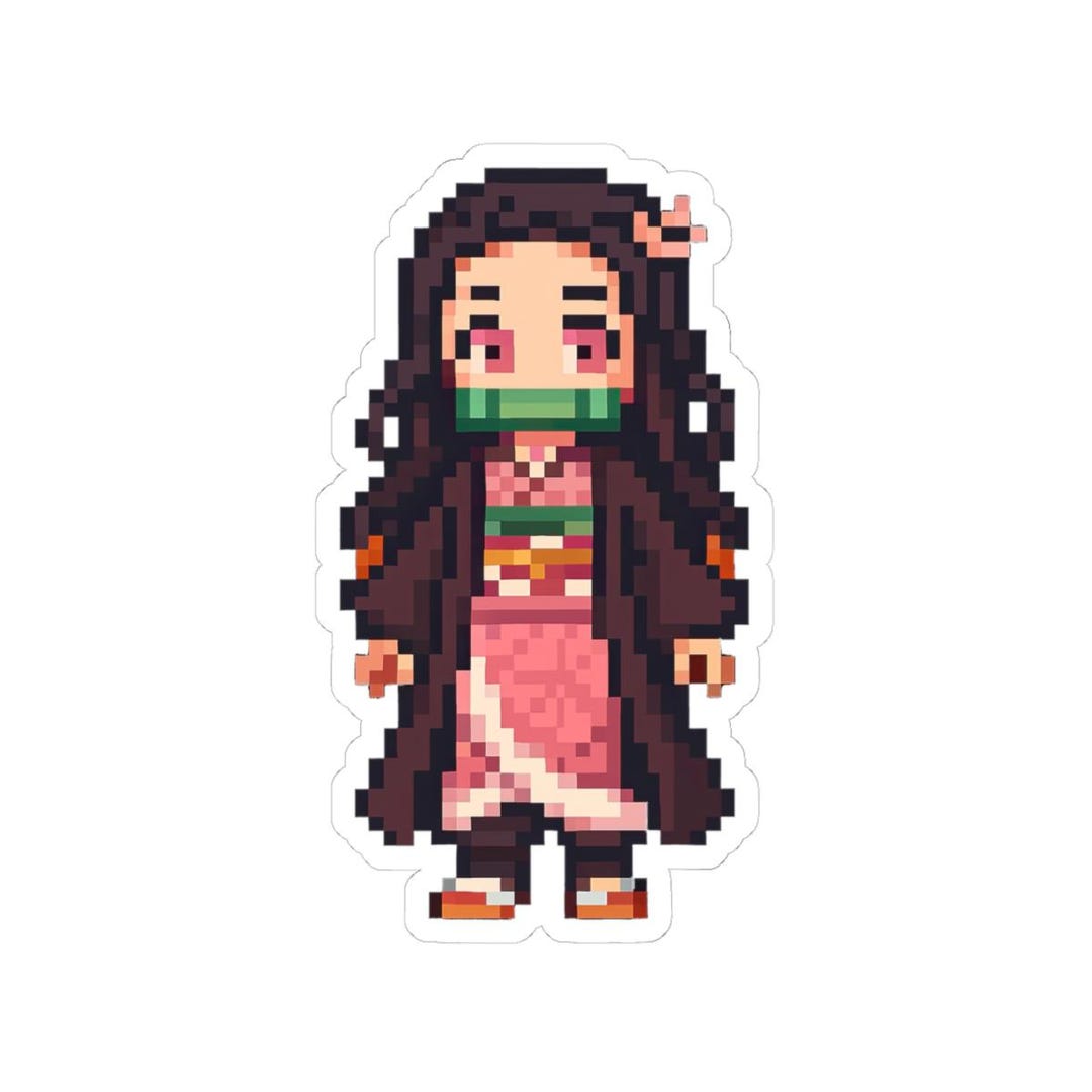 Pixel Art Character of Nezuko Kamado of Kimetsu No Yaiba or Demon ...