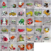 BUGSNAX Collection Crochet Plushies and Mini Toys: Filbo, Bunger ...