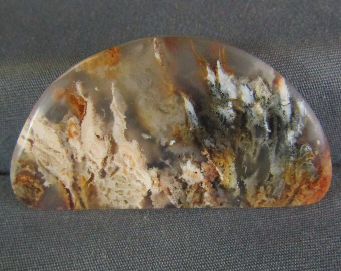 Pink Lady-graveyard Point Plume Agate Cabochon Rock Gemstone Cabochon ...