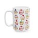 Cute Cupcake Ceramic Mug Dessert Coffee Cup Gift for Bakers Sweet Treat ...