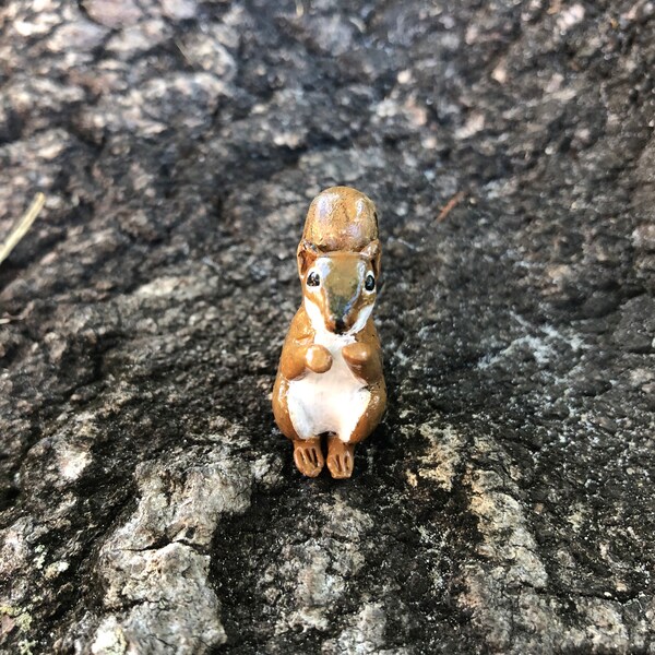 Squirrel Figurine - Etsy