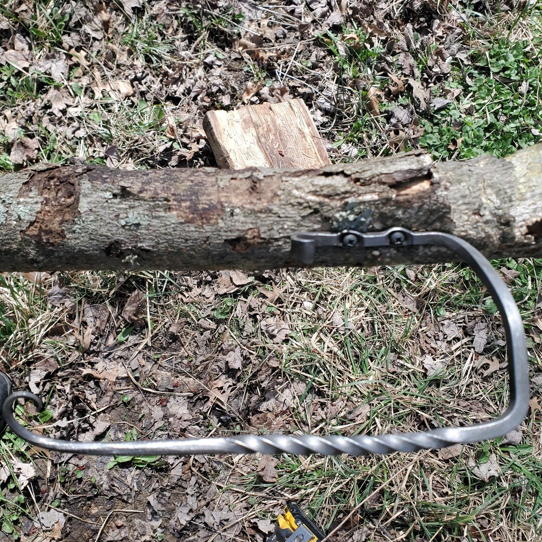 Hand Forged Towel Rack. Blacksmith Made Wash Cloth Ring. - Etsy