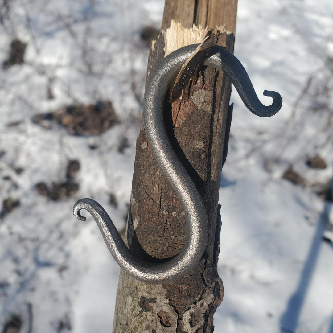 5x Hand Forged S Hook. Blacksmith Made Simple S Hook. 3 Inch. - Etsy
