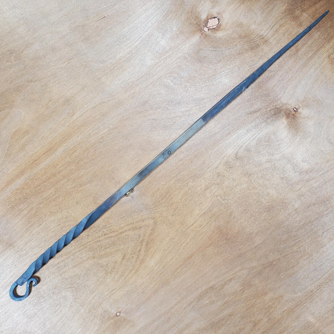 Hand Forged Stainless Steel Fire Poker. Blacksmith Made Fire Pit Tools ...