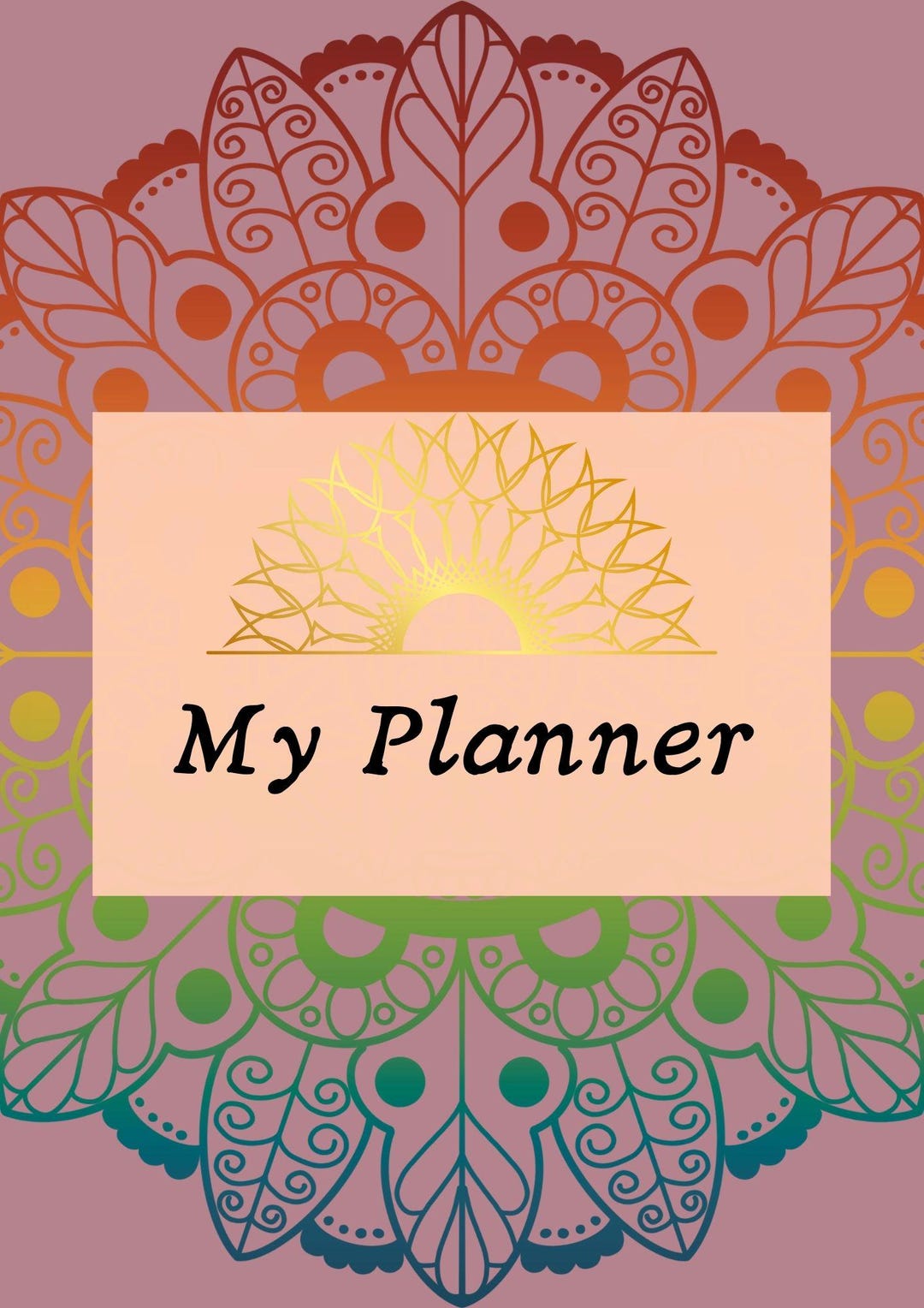 Mandala-themed Planner: Your All-in-one Digital Tool for Mindfulness ...