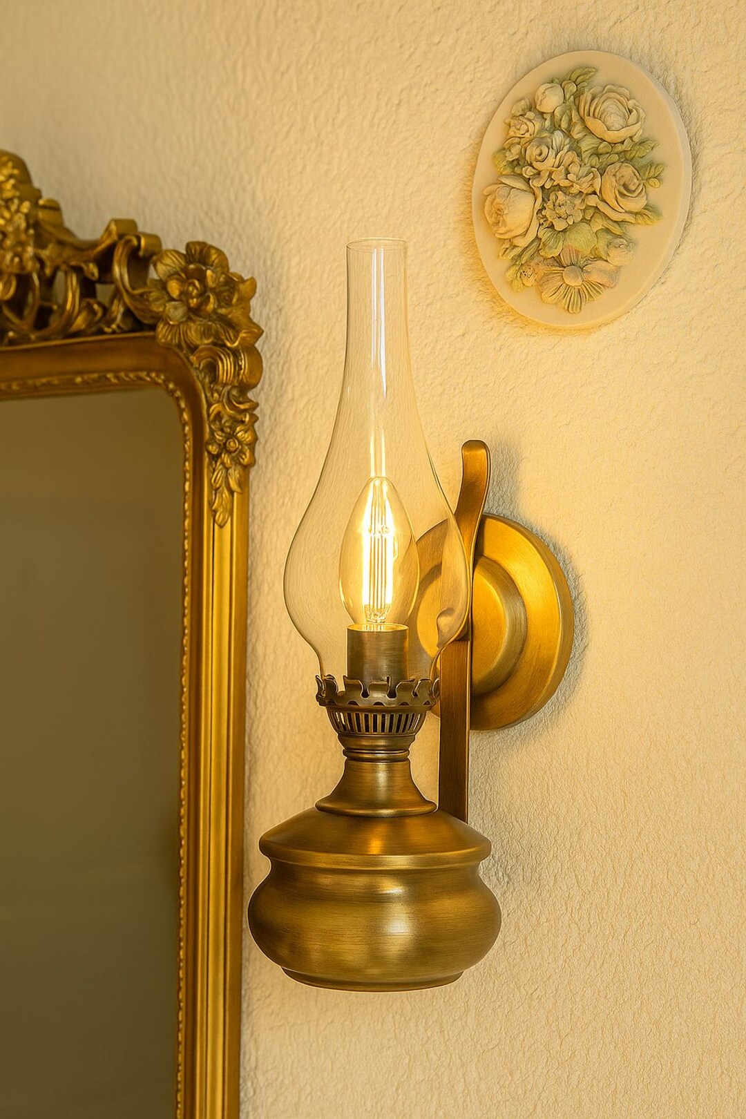 Antique Bronze Gas Lamp Wall Sconce Lighting - Etsy