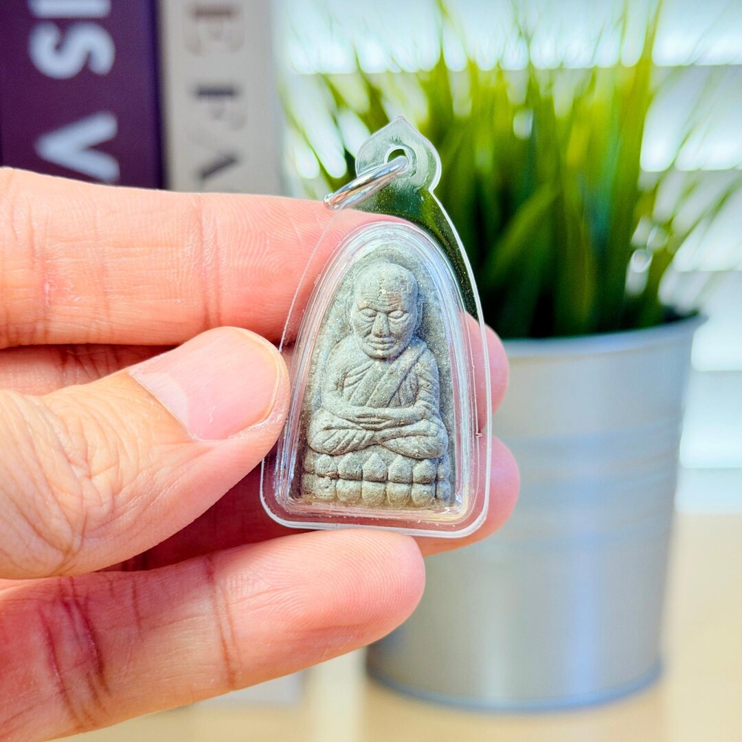 Luang Pu Thuat Amulet | Sacred Herbal Powder Talisman for Protection ...