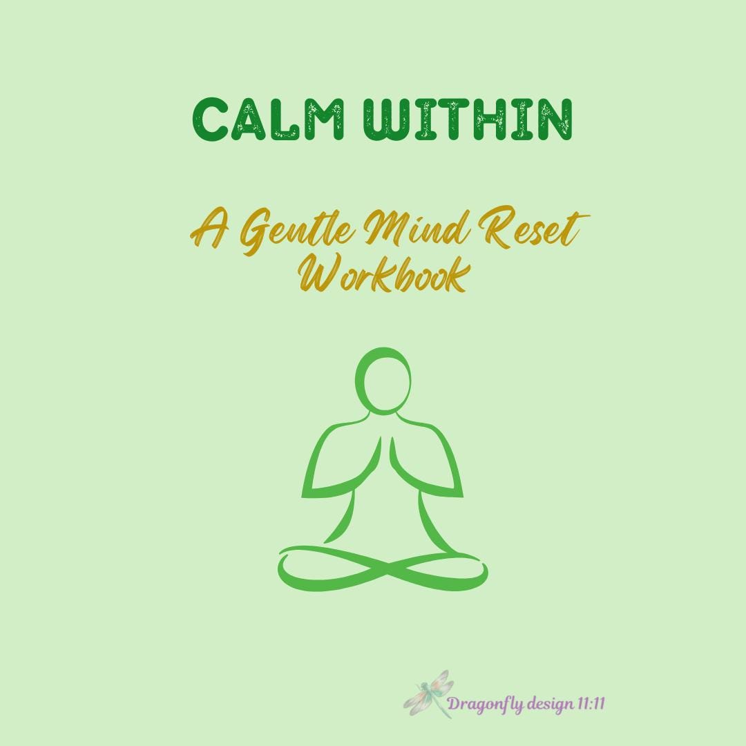 Calm Within – Gentle Mind Reset Mini Workbook | Digital PDF Journal ...