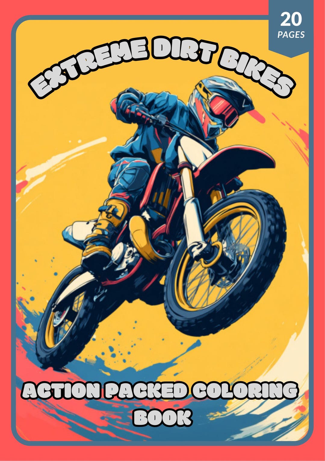 Dirt Bike MX Coloring Pages Bundle | Racing Bikes Coloring Sheets ...