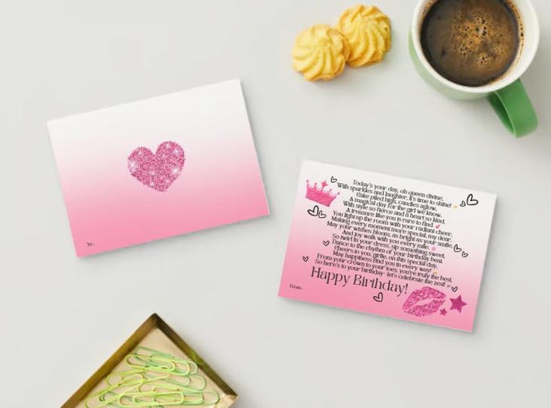 Birthday Card for Girlies/ Instant Downloads/ Printables - Etsy