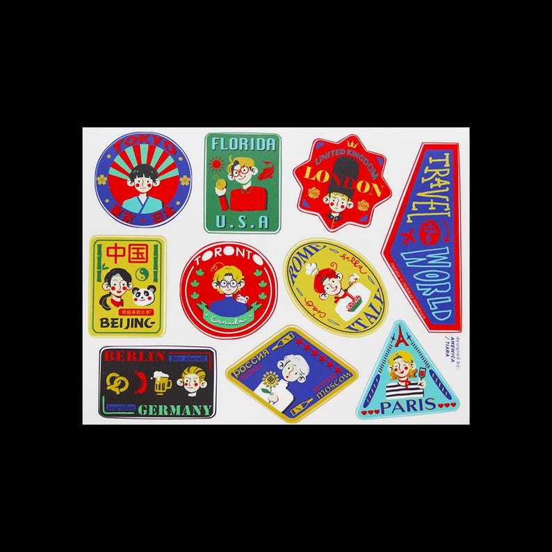 APH HETALIA Sticker Set - Etsy