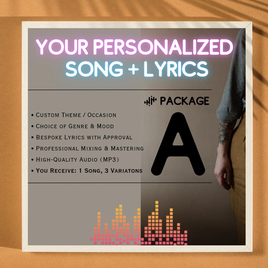 Custom Bespoke Song Personalized Lyrics & Music Unique Gift Special ...