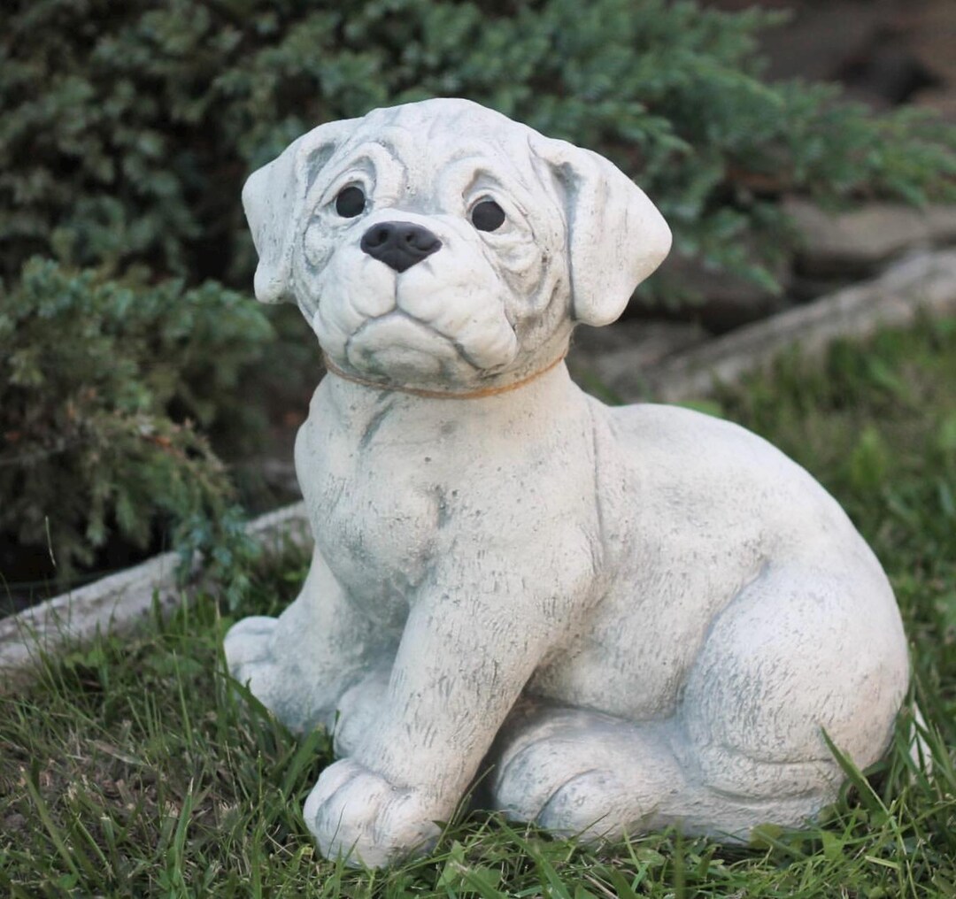 Dog Garden Statue, Memorial Concrete Animal Statue, Perfect for Dog ...