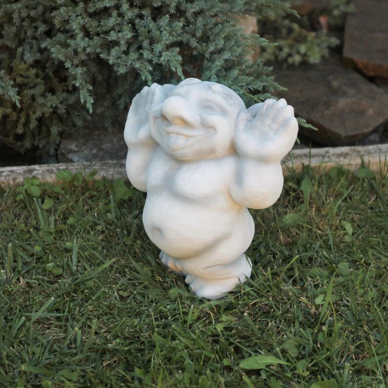 Troll Concrete Statue Garden Art, Concrete Troll, Lazy Troll ...