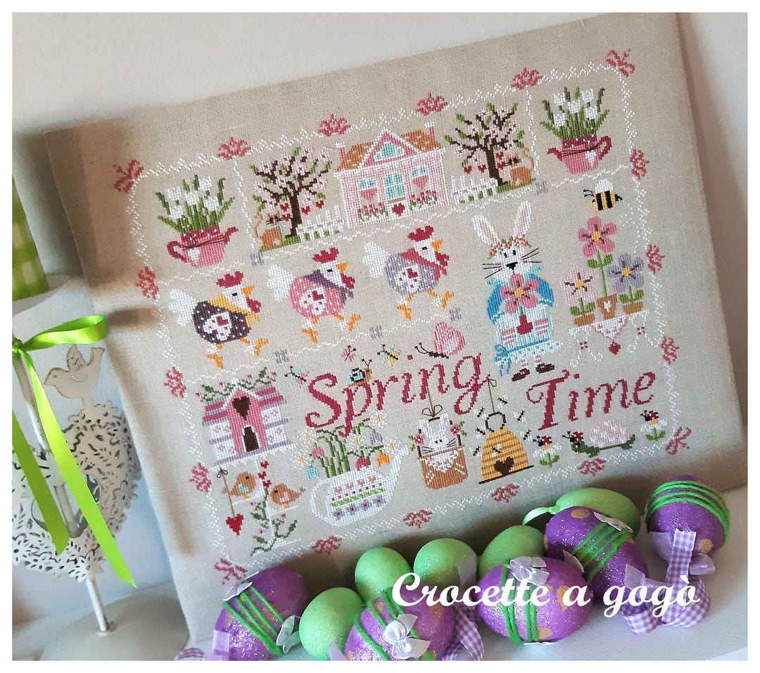 Crocette a Gogo【spring Time】 Cross-stitch Point De Croix Cross Stitch ...