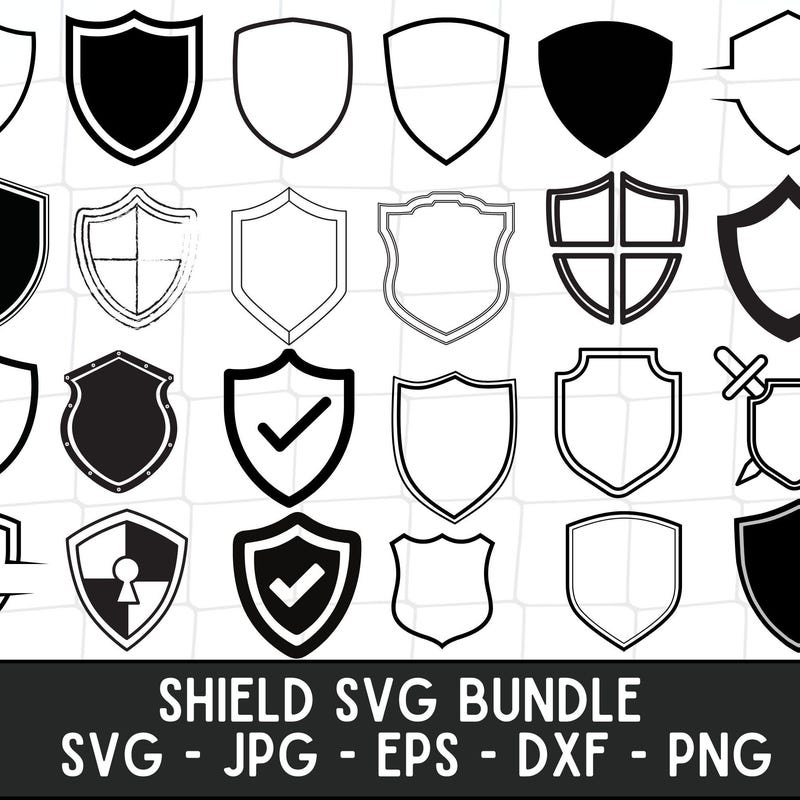 Shield Svg - Etsy