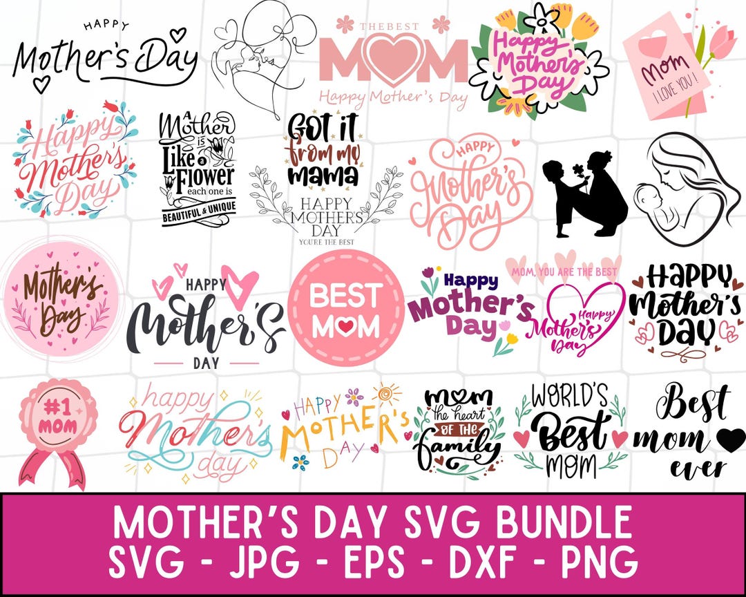 Mothers Day SVG Bundle, Mom Life Svg, Mother's Day, Mama Svg, Mommy and ...