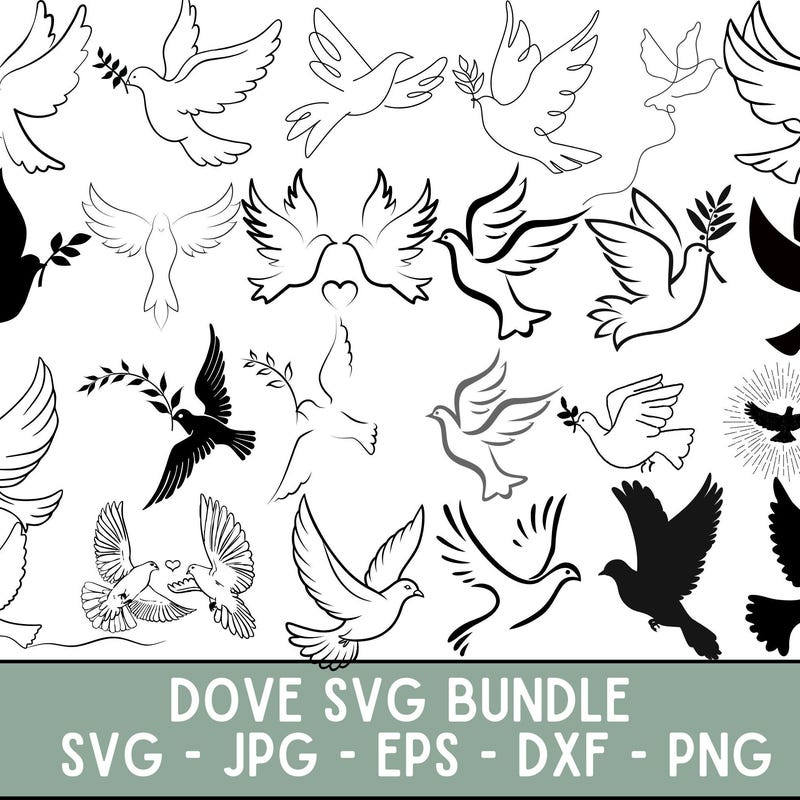 Dove Svg - Etsy