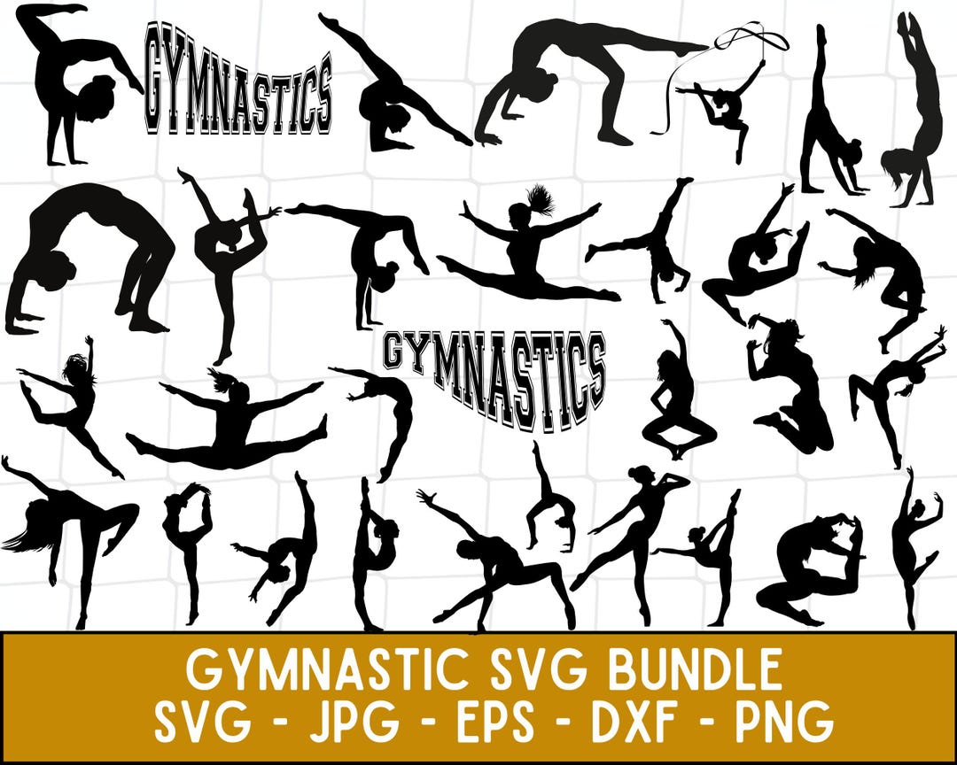 Gymnastics SVG Bundle, Gymnastics PNG Bundle, Gymnastics Clipart ...