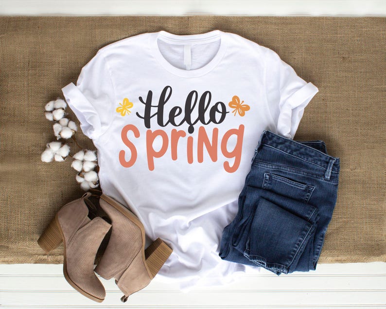 Spring Svg Bundle, Hello Spring Svg, Spring is Here Svg, Spring Png ...