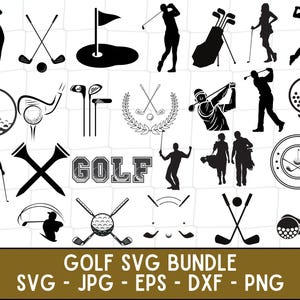 Golf Svg Bundle, Golf Clipart, Golf Split Monogram Svg, Golf Name Frame ...