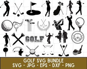 Golf Svg Bundle, Golf Clipart, Golf Split Monogram Svg, Golf Name Frame ...