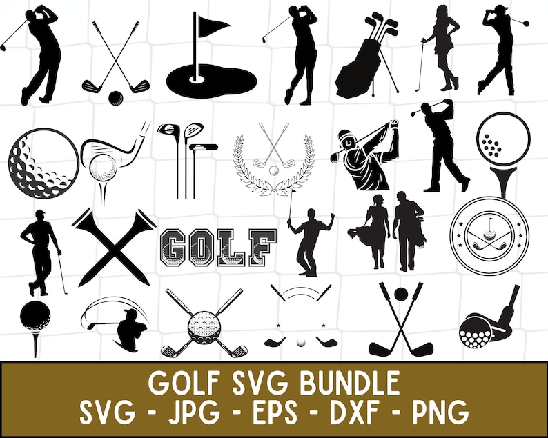 Golf Svg Bundle, Golf Clipart, Golf Split Monogram Svg, Golf Name Frame ...