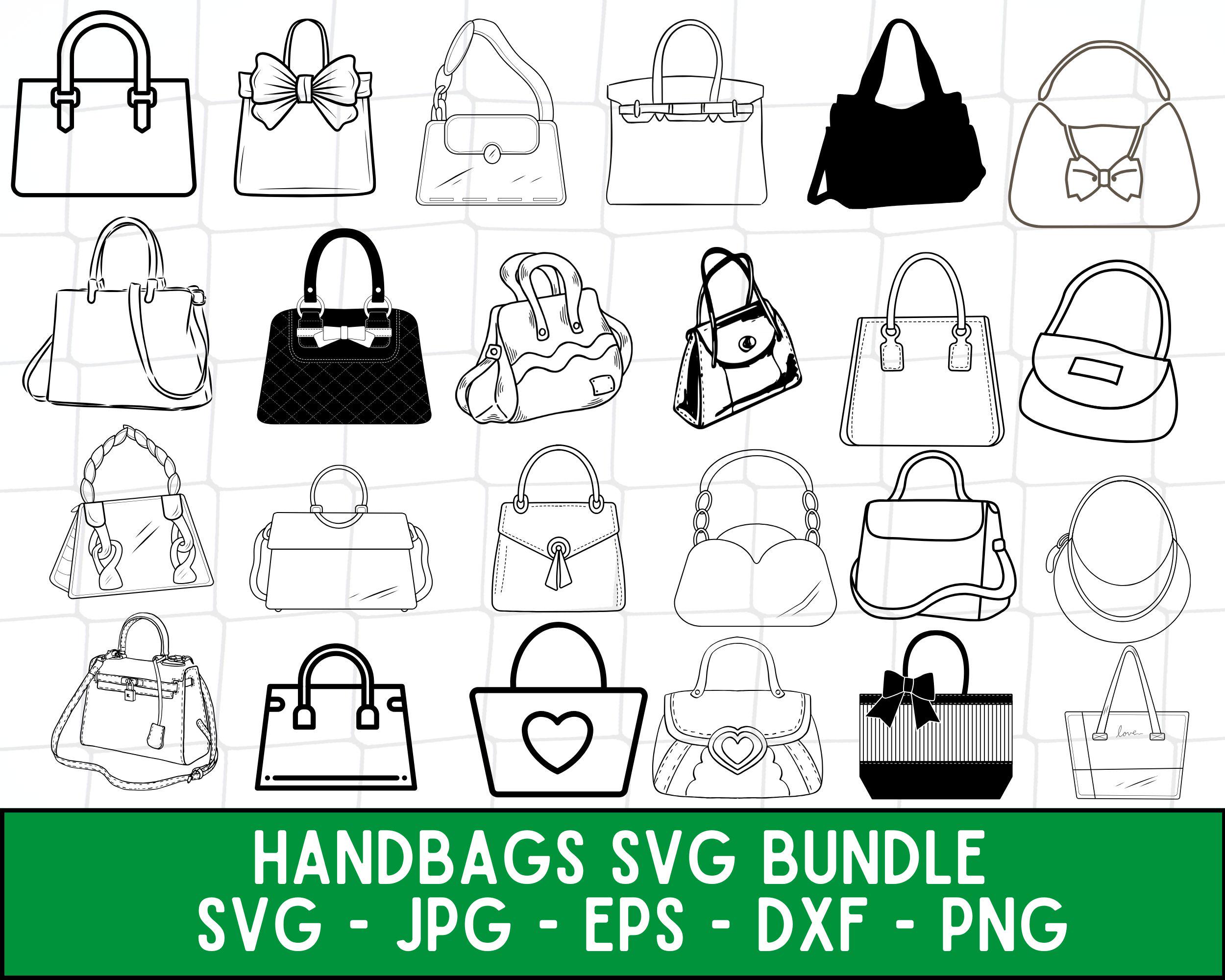 Handbag SVG Bundle, Handbag PNG Bundle, Handbag Clipart, Purse SVG Cut ...