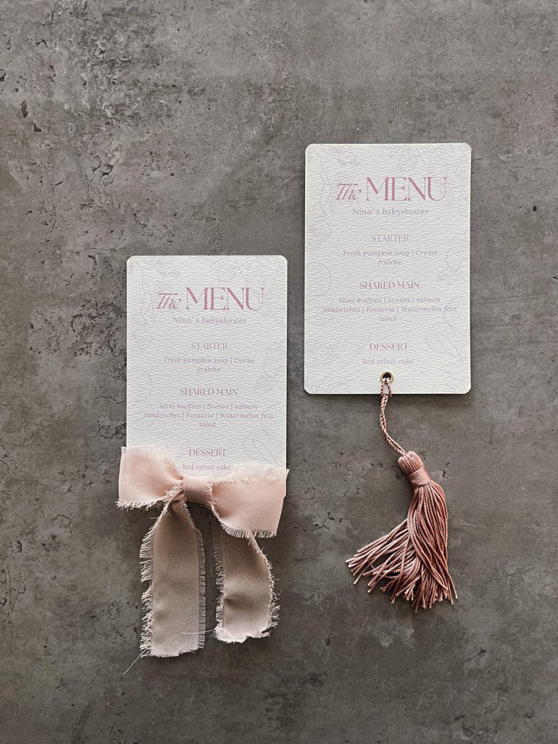 Menucards - Etsy