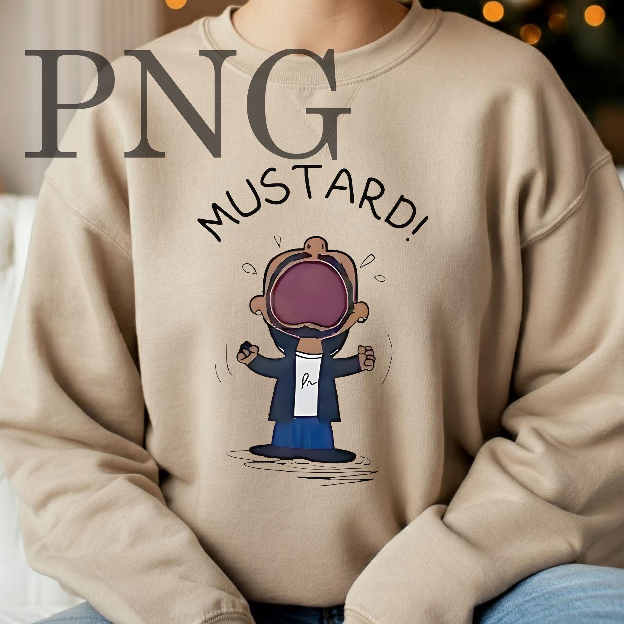 Mustard PNG, Tv off Lyrics Png Design, GNX, Mustard Meme, Kdot, Merch ...