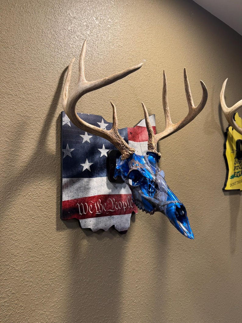 European Deer Mount State Plaque With Hanger - Etsy