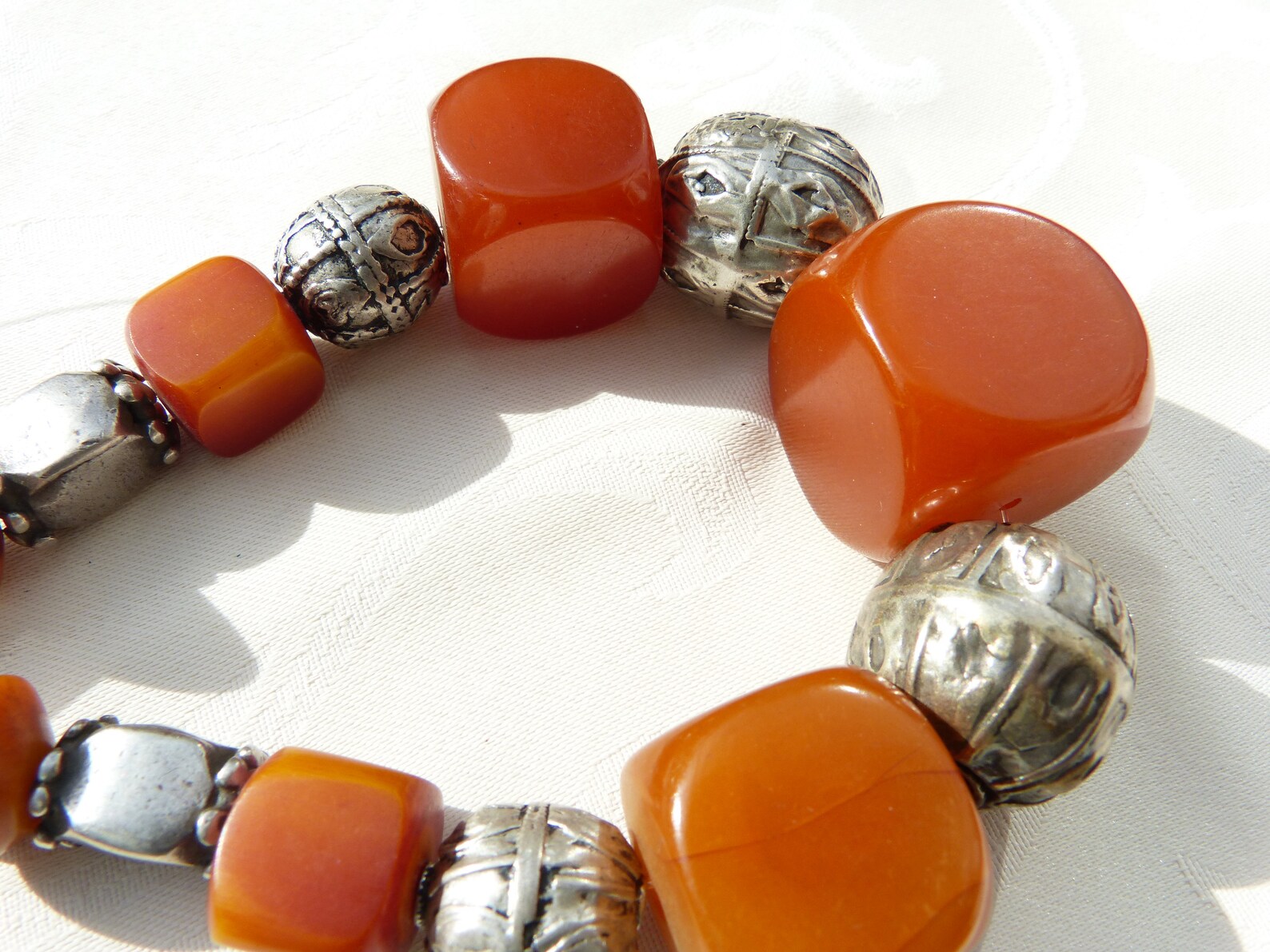 Gorgeous Antique Yemeni Yemen Silver Beads Necklace - Etsy