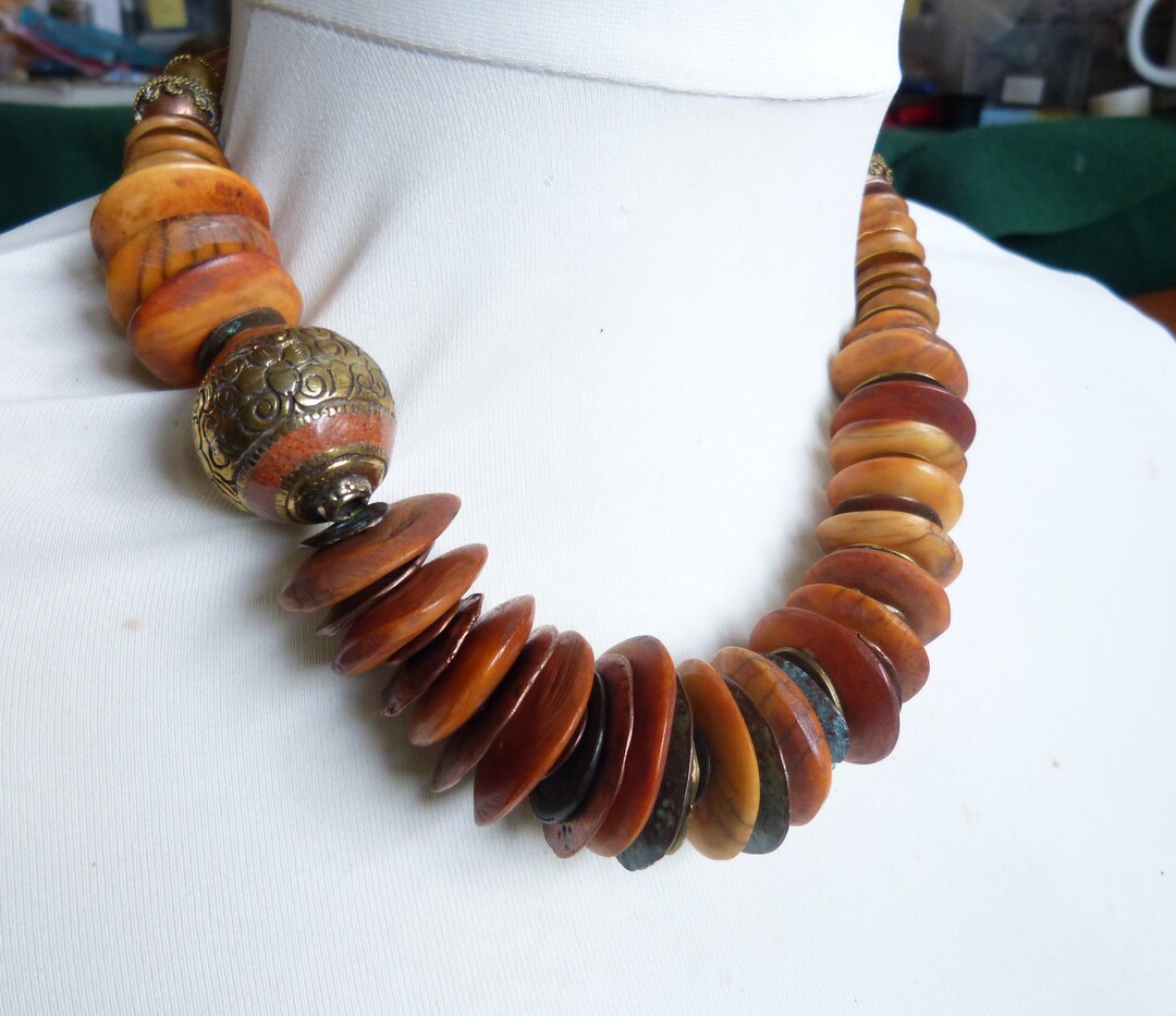 Sumptuous African Necklace, Statement Necklace - Etsy